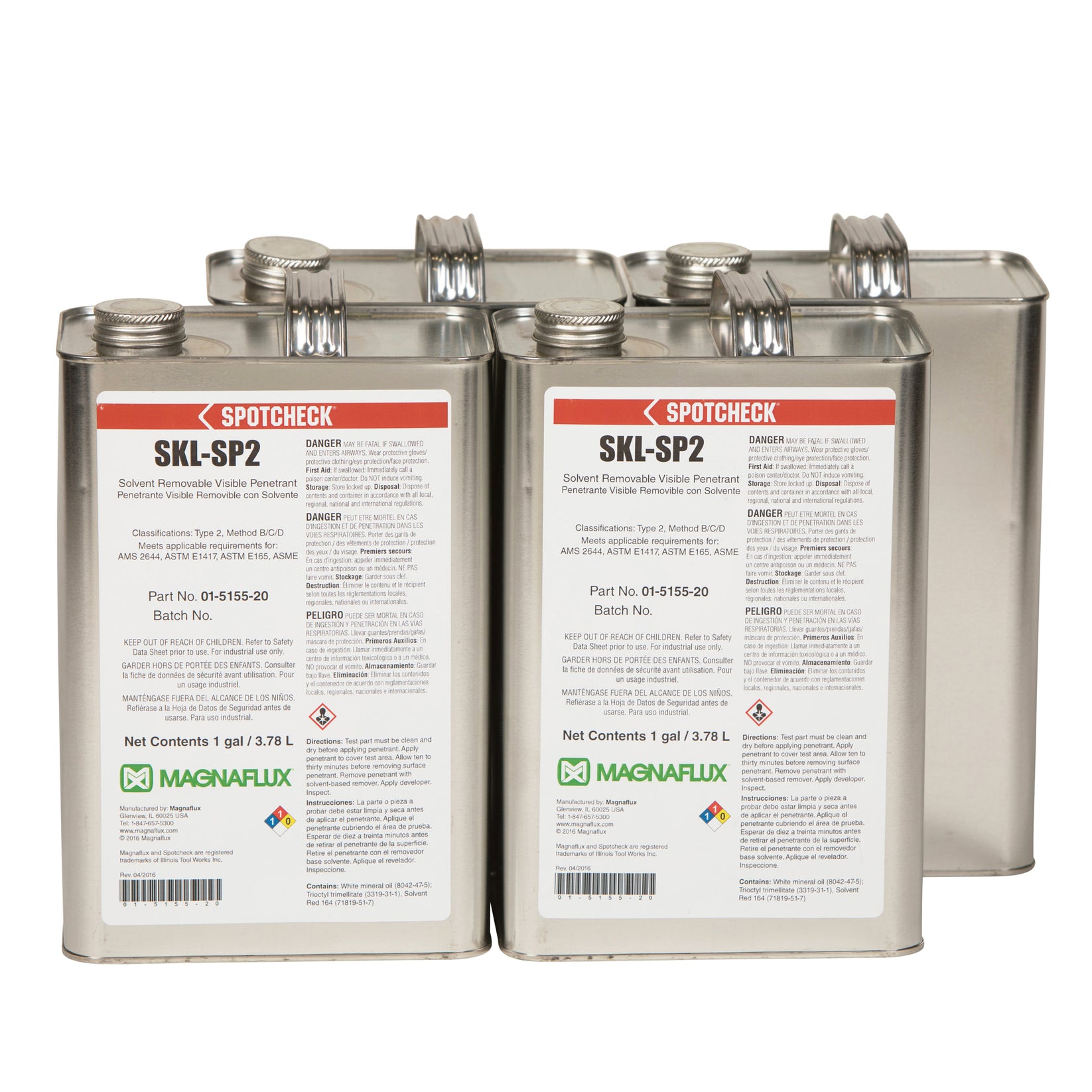 Magnaflux SKL-SP2 Solvent Removable Visible Dye Penetrant – Woodward NDT