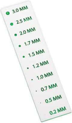 Crack Comparator - Metric | Woodward NDT